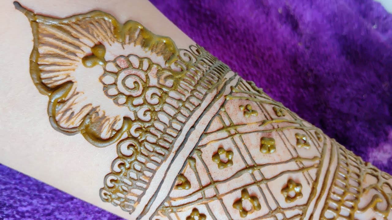 Bharma mehndi design||easy bharma mehndi design||step by step mehndi ...