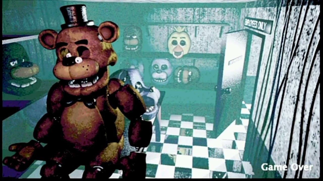 Fnaf 1 Game Over screen - YouTube