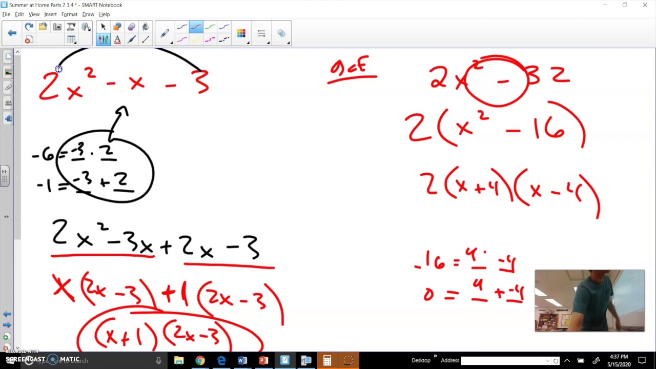 KCS@home - Algebra 1 - Polynomials BBC 3 - YouTube