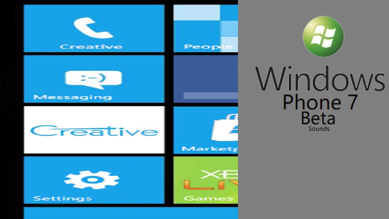 Windows Phone 7 Beta Sounds - YouTube