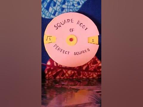 Square root project/maths project/perfect square/#trending#creative # ...