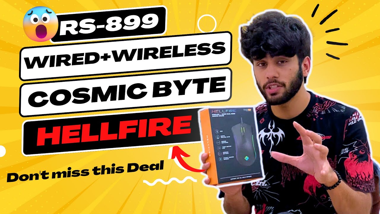 Cosmic Byte Hellfire Wired + Wireless Gaming Mouse Rs.899/- | Best ...