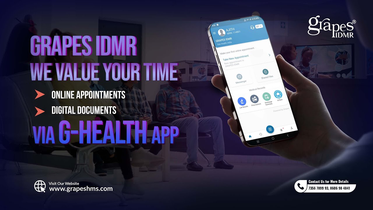 Grapes IDMR Respects Your Time | Online Appointments via G Health App ...