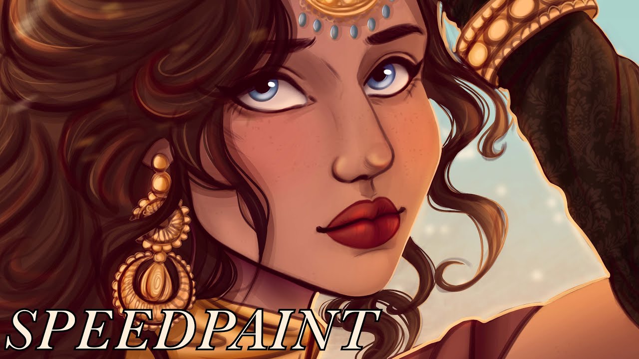 DIGITAL SPEEDPAINT | Drawing a warrior princess from the desert ⚔️☀️ ...
