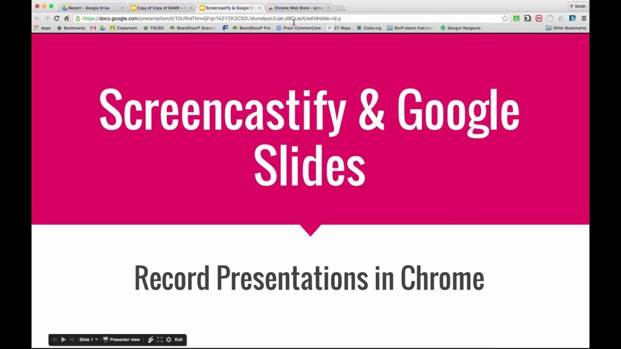 Making Screencasts with Screencastify & Google Slides - YouTube