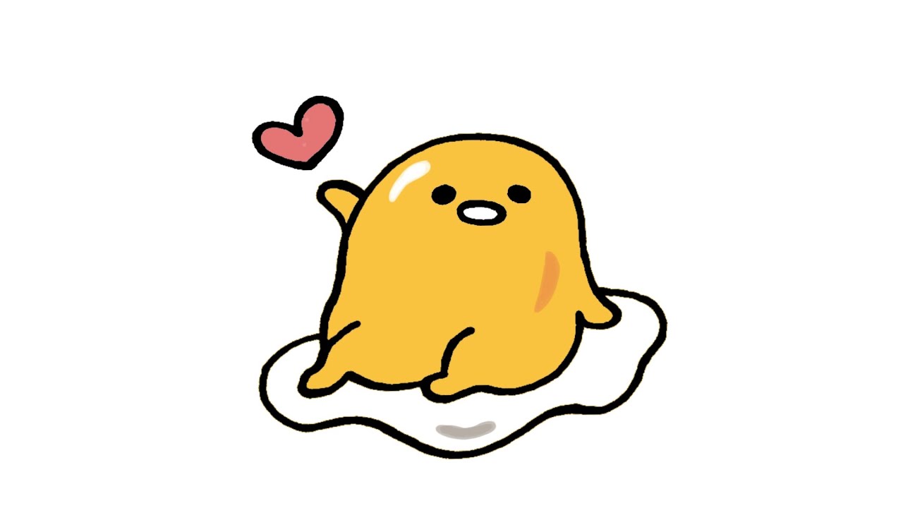 How to draw Gudetama Egg 🥚🍳 the lazy egg - YouTube