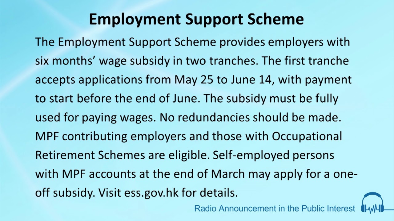 Employment Support Scheme - YouTube