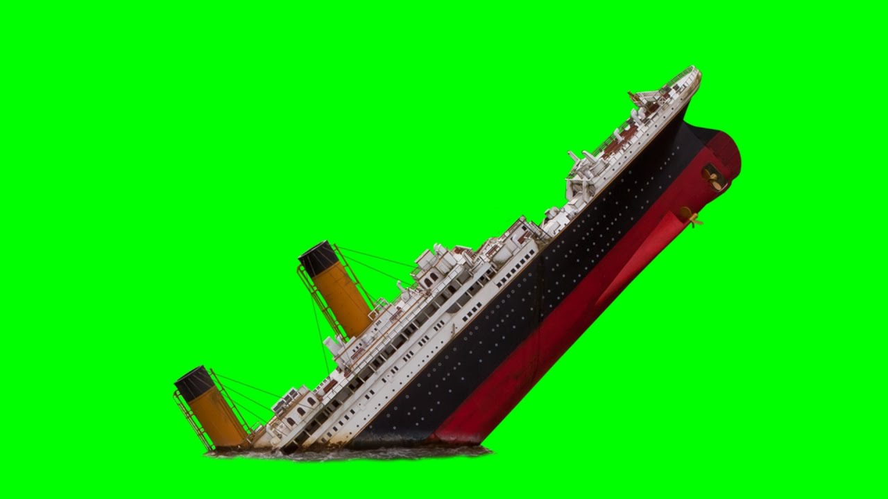 FREE GREEN SCREEN - Titanic Sinking - YouTube