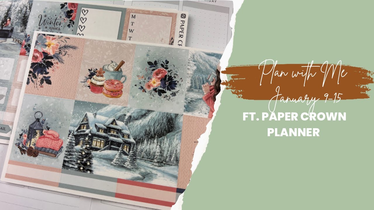 Plan with me fit. Paper Crown Planner January 9-15 - YouTube