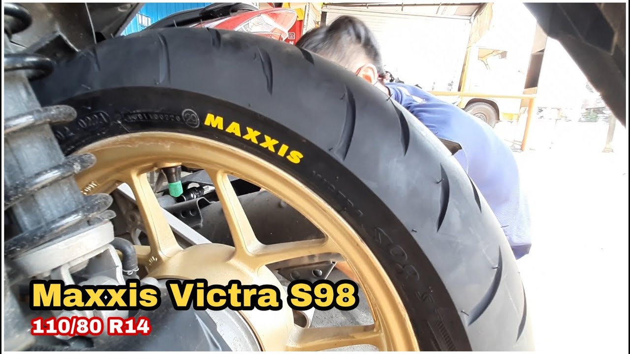 Ban Maxxis Victra S98 110/80 R14 | Honda Vario - YouTube