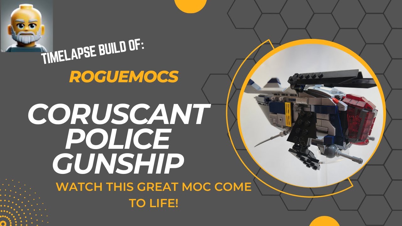 Let's Build a Coruscant Police Gunship MOC! (Timelapse) - YouTube
