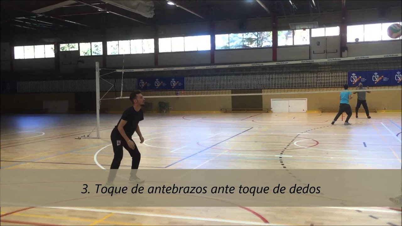 Gestos técnicos golpes voleibol Sergio Garcés - YouTube