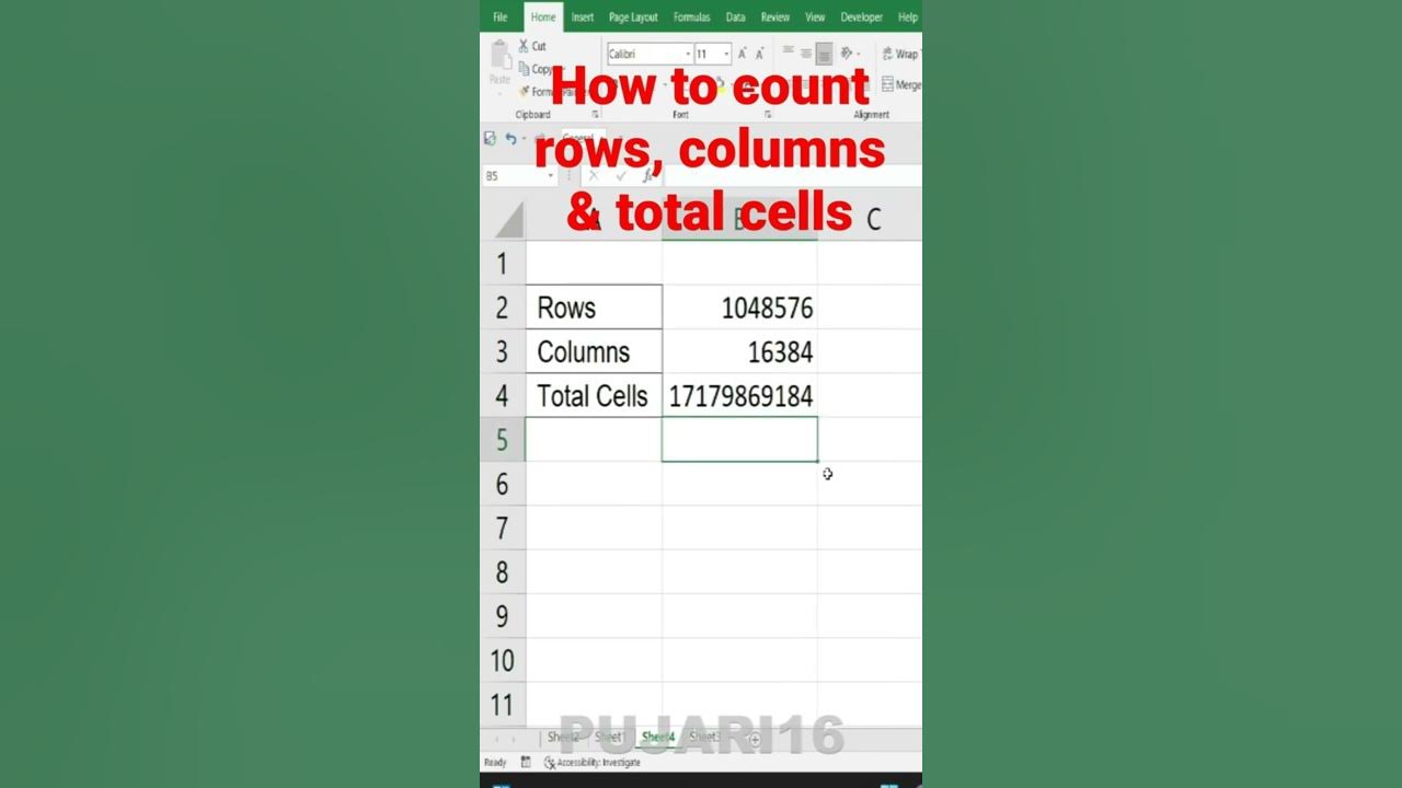 How To Count Rows Columns Total Cells In Excel shorts YouTube how-to-count-rows-columns-total-cells-in-excel-shorts-youtube