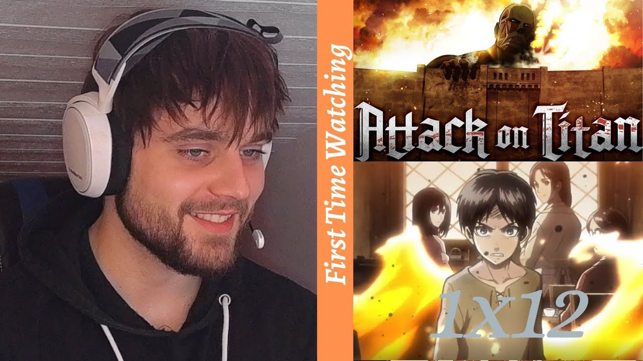 Attack on Titan 1x12 REACTION! Wound: Battle of Trost District, Part 8 ...