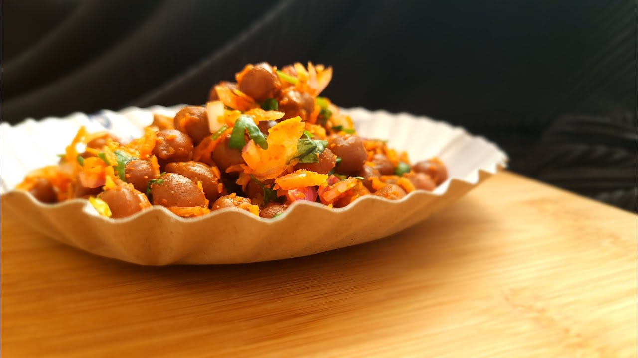 సెనగలు తో చాట్ | black chickpea snack item | senagalu recipes in telugu ...