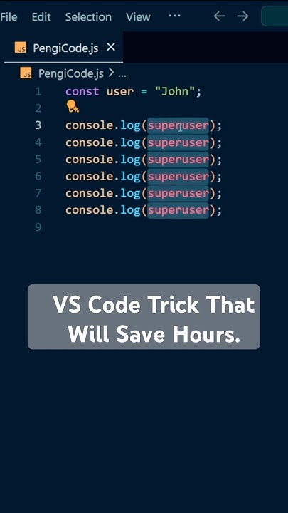 One VS Code Trick That Will Save You Hours! #coding #programming #code ...