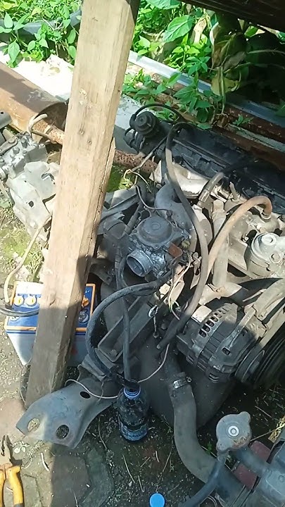 proses perbaikan sasis dan mesin Mitsubishi t 120 ss karbu - YouTube