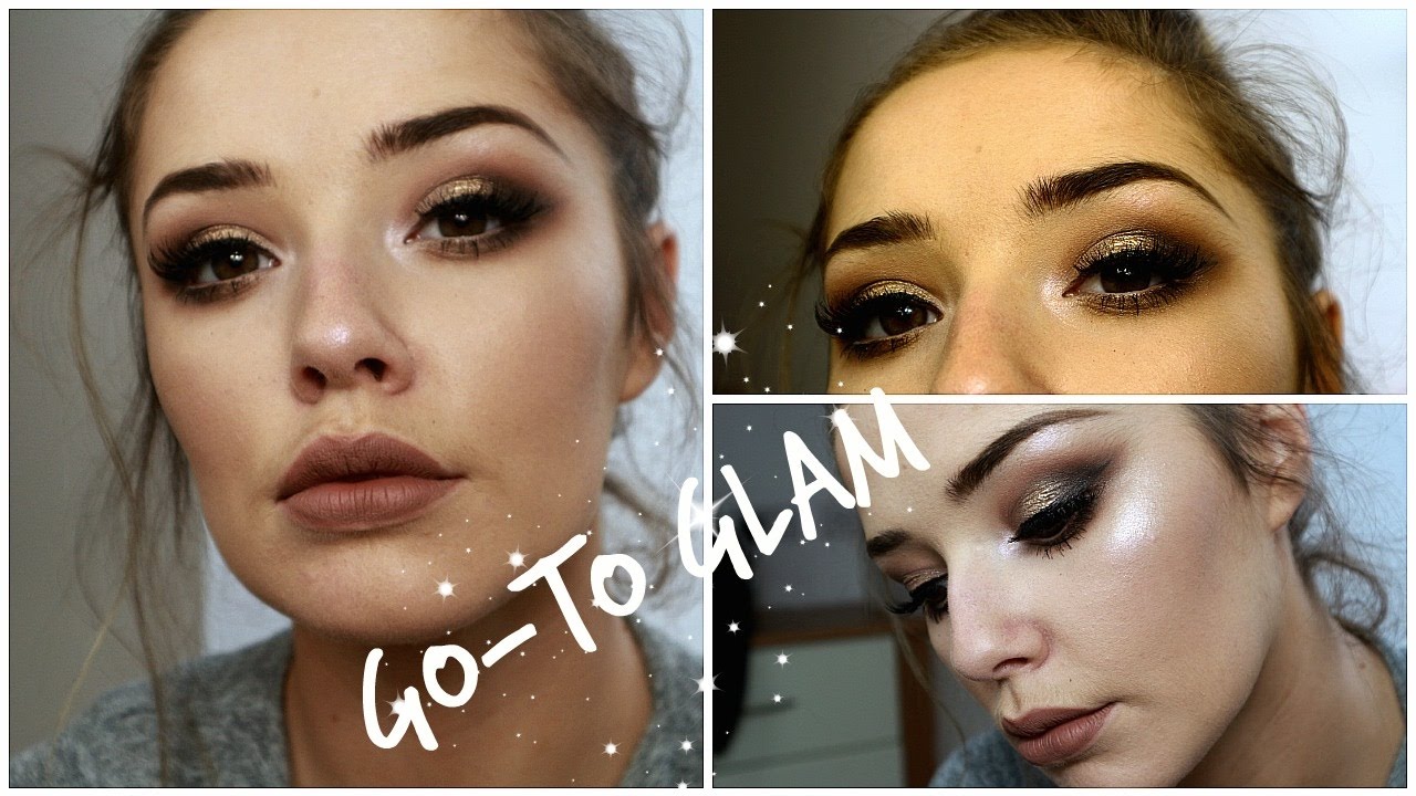 Super Easy Go To Glam Look - YouTube