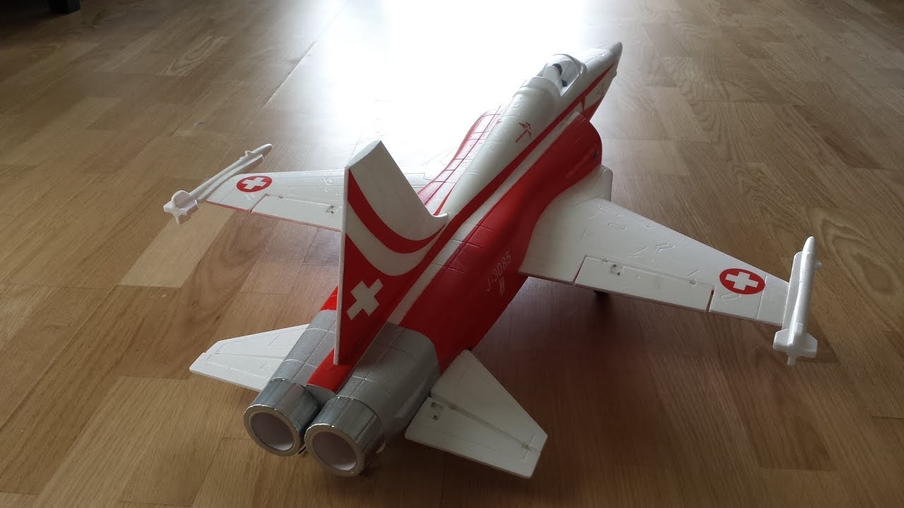 RC Sweden - F5 Swiss EDF - Maiden Flight - YouTube