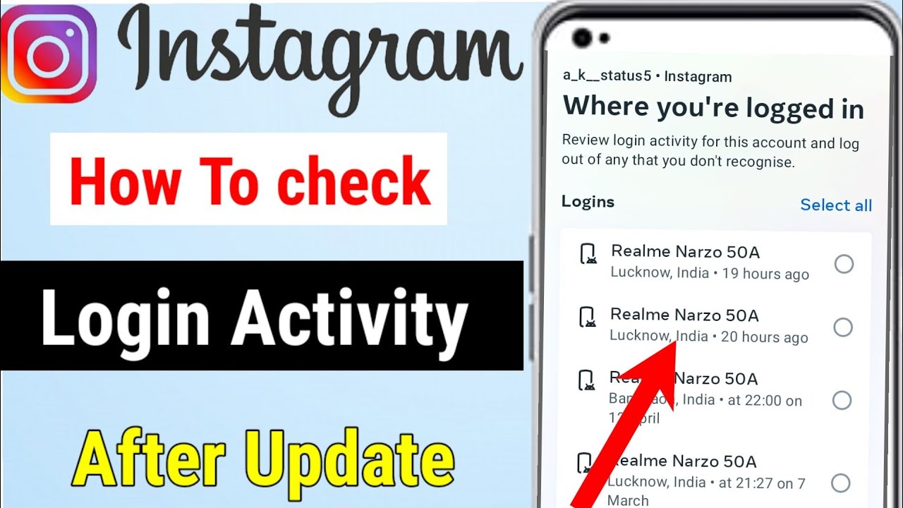 how to check login activity on instagram after update | instagram login ...