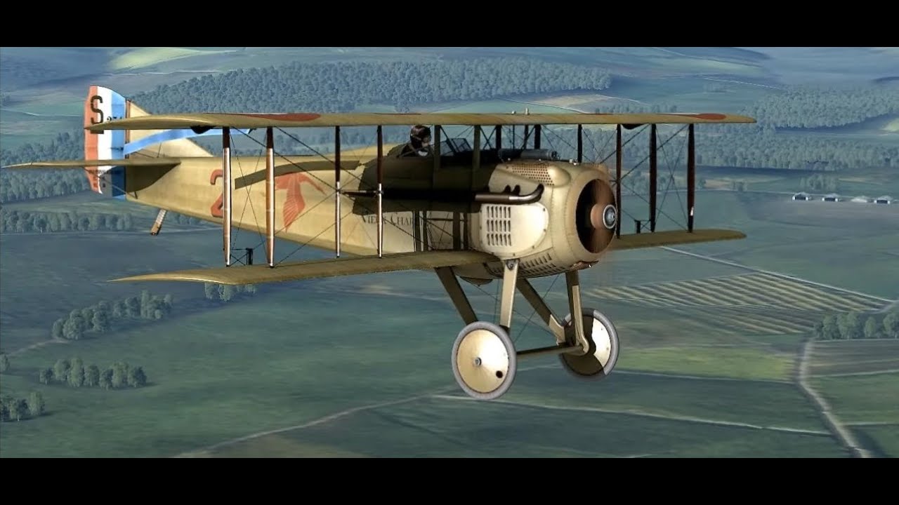 Let's Play Rise of Flight! - Career Mode - Spad 7 180 - Part 4 - YouTube