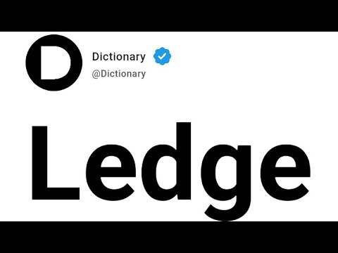 Ledge Meaning In English - YouTube