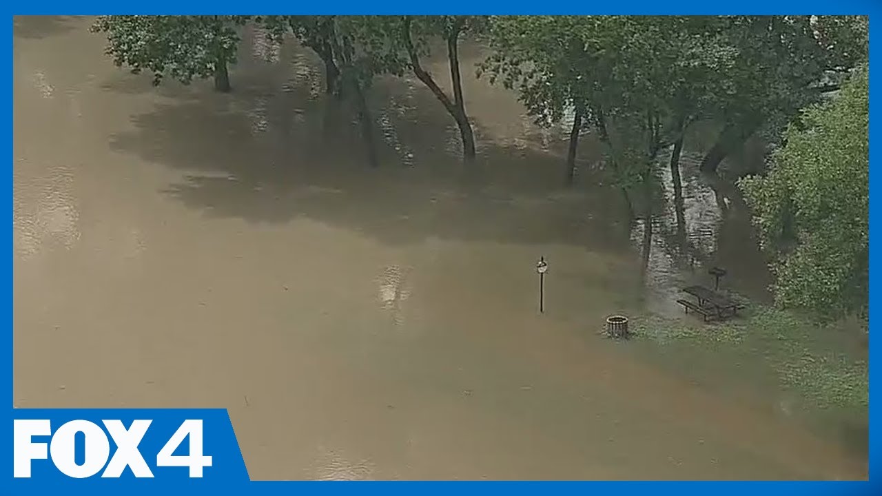 More heavy rain prompts flood concerns in Garland and Plano - YouTube