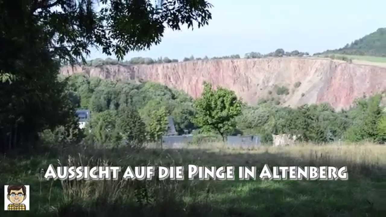 Aussicht auf die Pinge Altenberg - YouTube