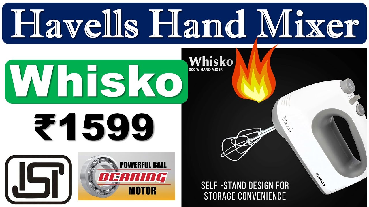 👉Havells Whisko Mixer Review🔥हैंड मिक्सर🔥300W Hand Mixer in 1500🔥Best ...
