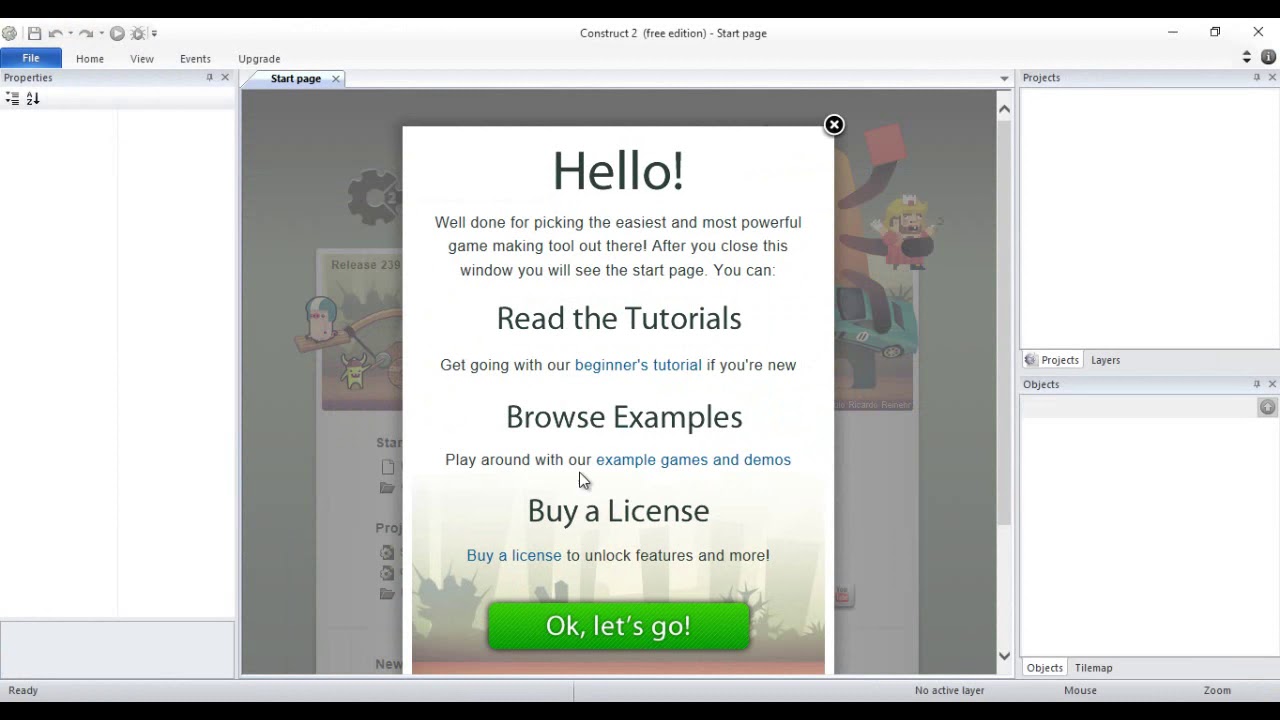 Tutorial Install Construct 2 - YouTube