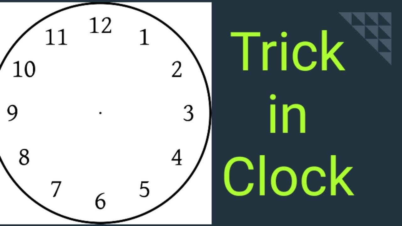 Trick in clock || घडी का मुख - YouTube