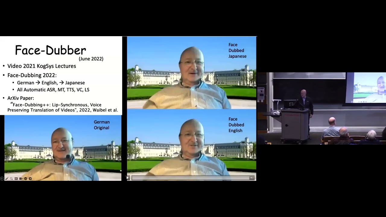 SCS Distinguished Talk: Alexander Waibel - Titanic Revisited - YouTube