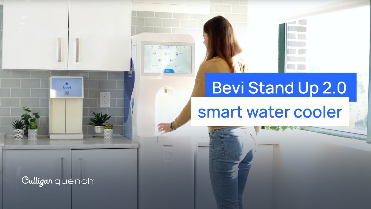Smart water cooler with sparkling water, flavors & healthy enhancements ...