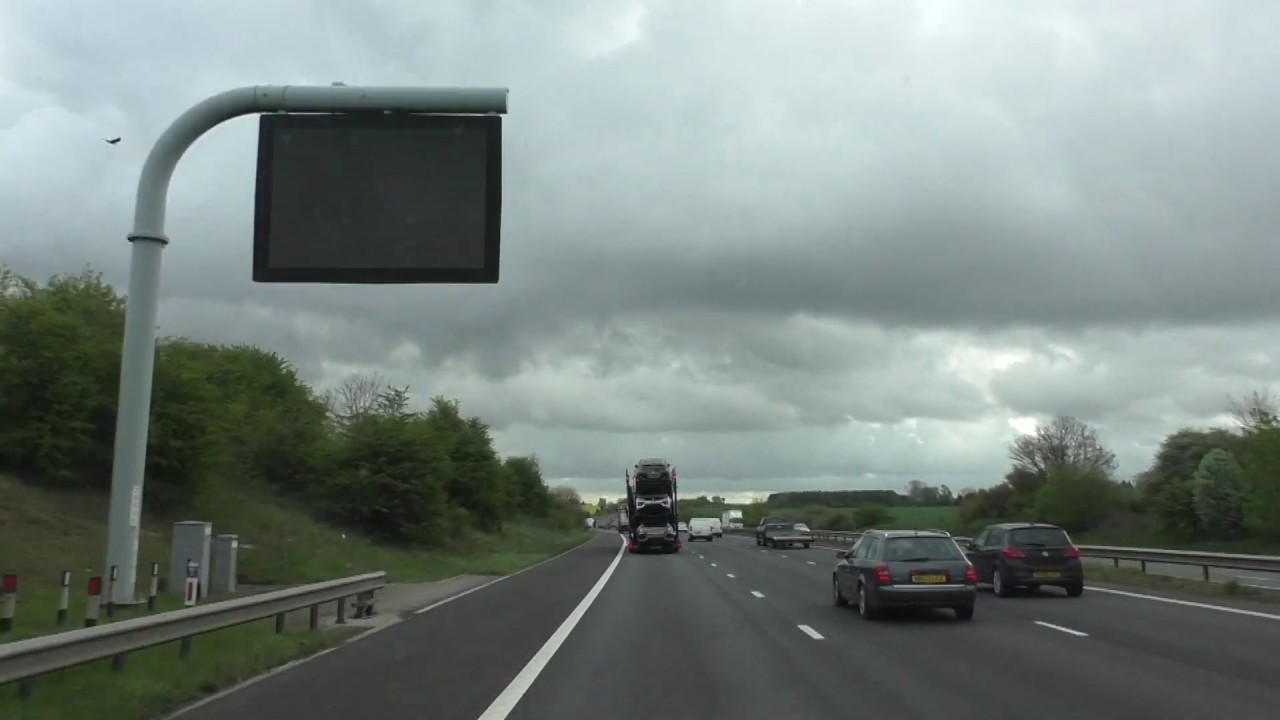 Driving On The M4 Motorway From J15 Swindon To J10 A329(M) Wokingham ...