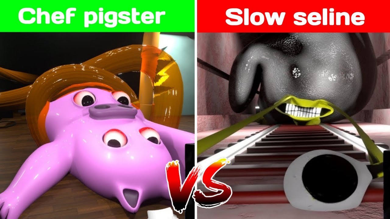 Chef pigster vs slow seline WHICH IS BEST NEED HELP SCENE ? /garten of ...