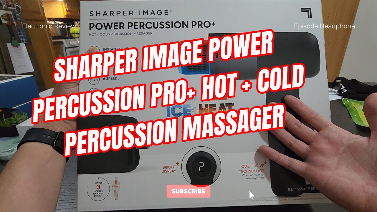 Sharper Image Power Percussion Pro+ Hot + Cold Percussion Massager ...