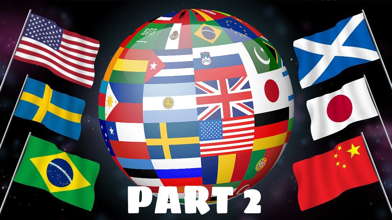 Can You Guess All The Flags of The World Part-2 HARD - YouTube