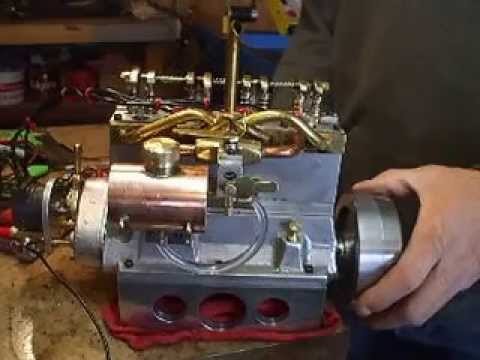 modified panther pup model engine running - YouTube