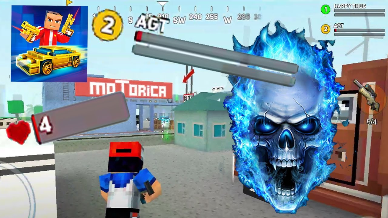 Block City Wars - ON the edge of death in BATTLE ROYALE (Victory) - YouTube