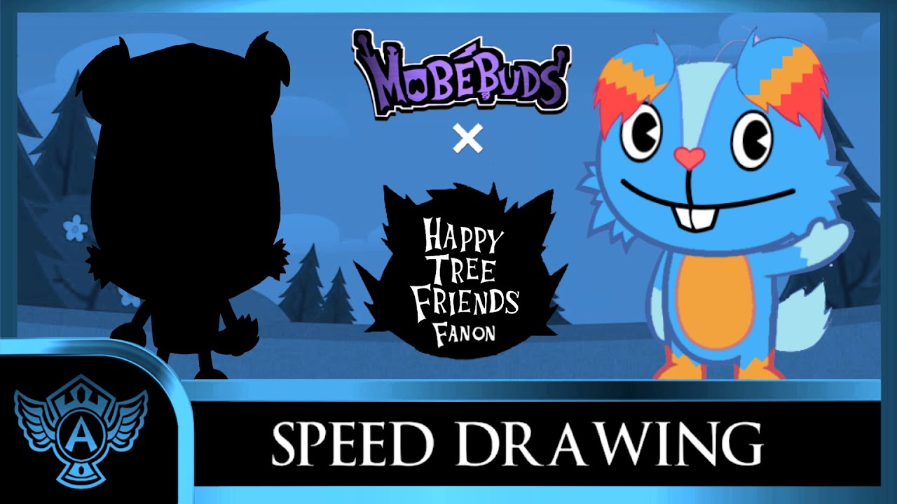 Speed Drawing: Happy Tree Friends Fanon - Geometric | Mobebuds Style ...