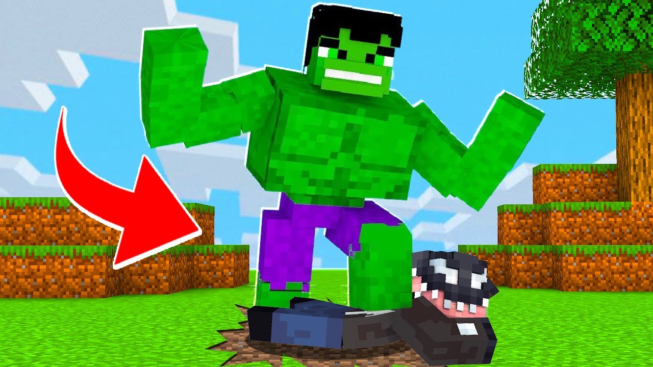 MINECRAFT, ale JAKO PRAWDZIWY HULK! *niesamowite* - YouTube
