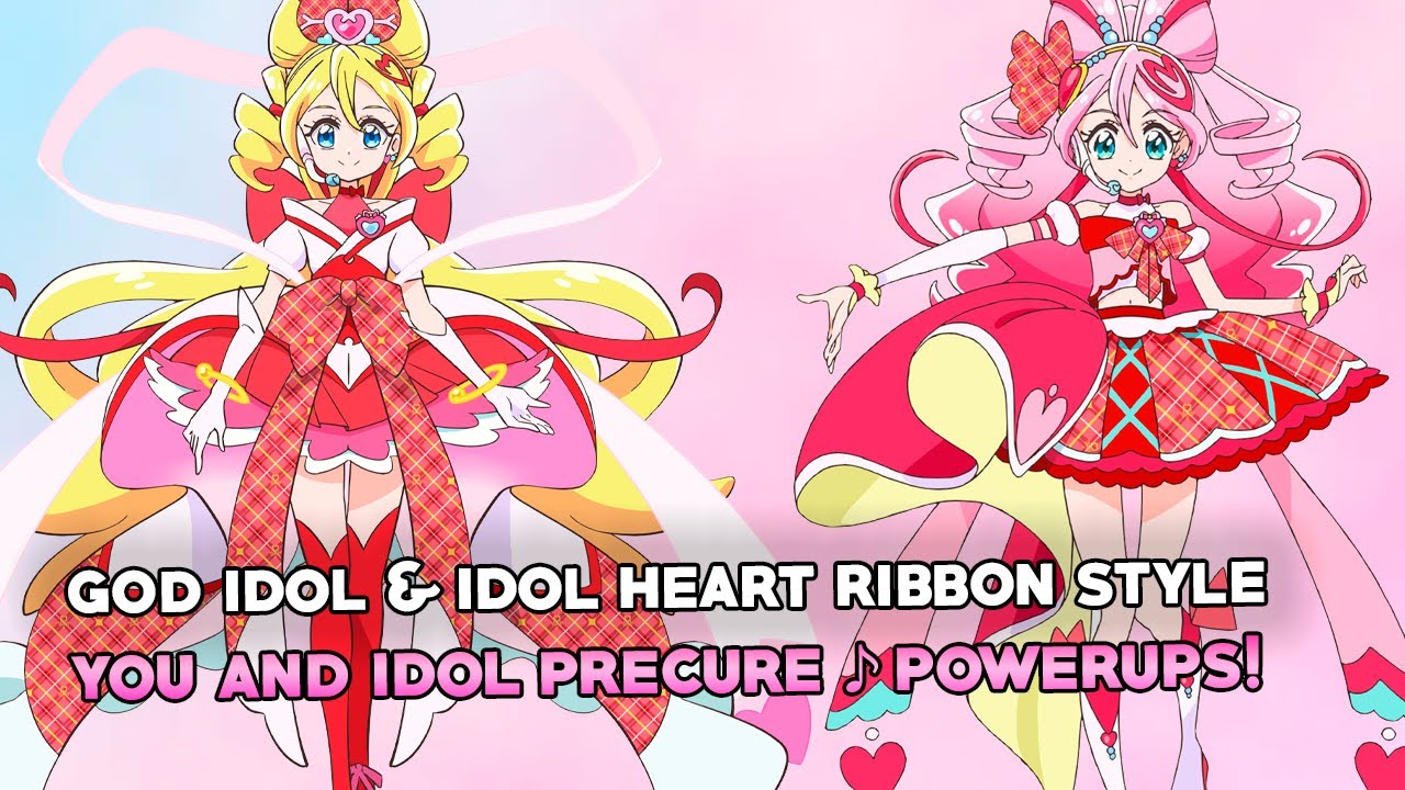 YOU AND IDOL PRECURE ♪ PowerUps Revealed! God Idol Style & Idol Heart Ribbon Style! - YouTube