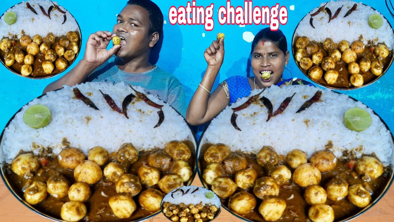 eating challenge | green vege cooking eating | green vege curry rice ...