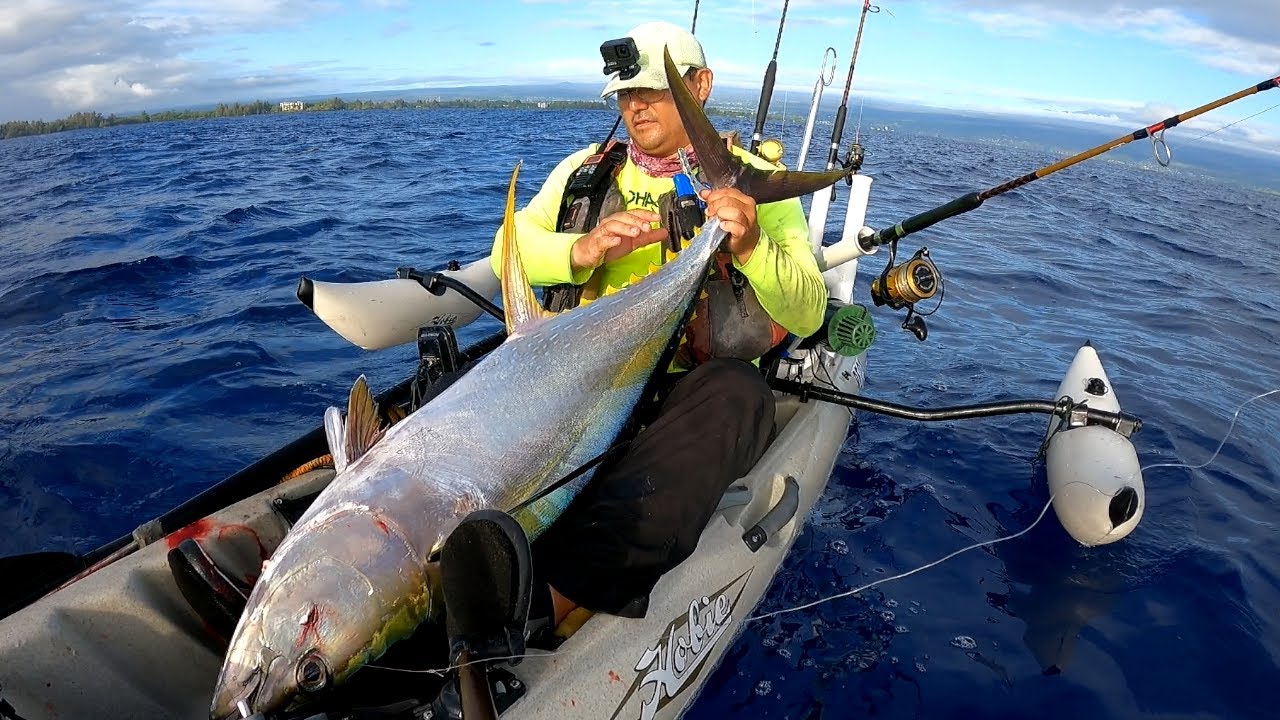Hawaii Kayak Fishing: Chasing Birds for Big Shibi (Yellowfin Tuna ...