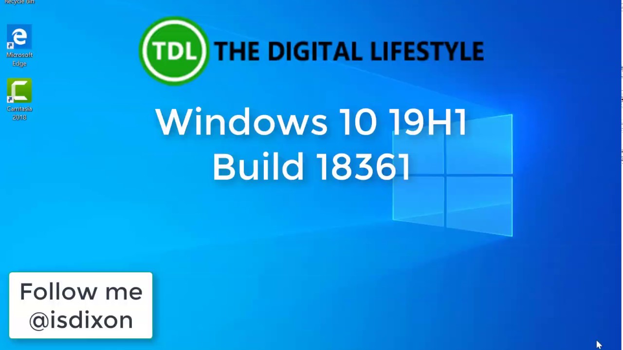 Hands on with Windows 10 19H1 build 18361 - YouTube