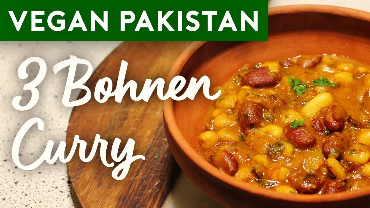 3 Bohnen Curry - VEGAN PAKISTAN einfach und leckeres Rezept ...