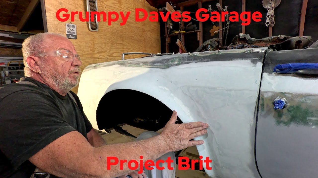 Grumpy Dave's Garage- During the body fill shaping found an issue with ...