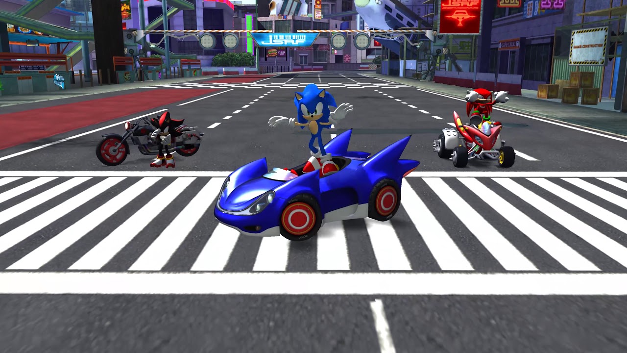 Sonic & SEGA All Stars Racing 4 way split screen Marathon pt3 - YouTube