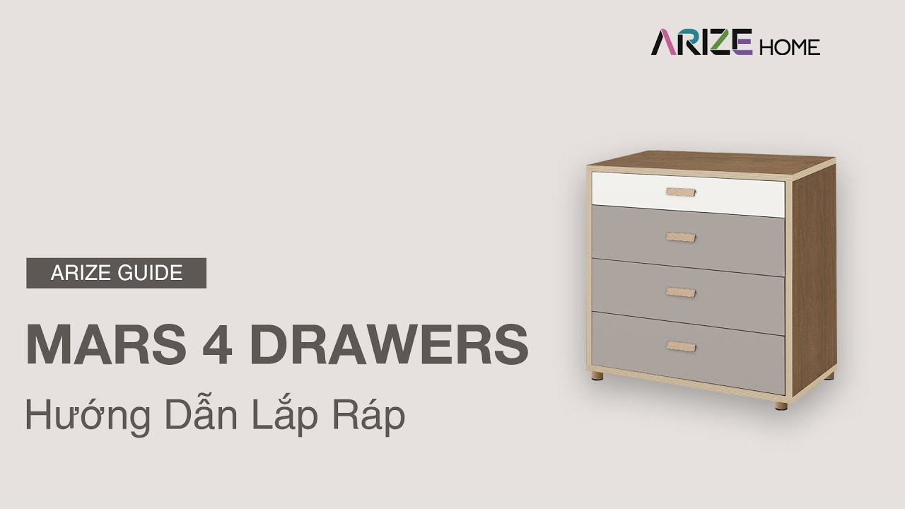 MARS 4 Drawer | Hướng Dẫn Lắp Đặt Tủ Mars 4 Ngăn - YouTube
