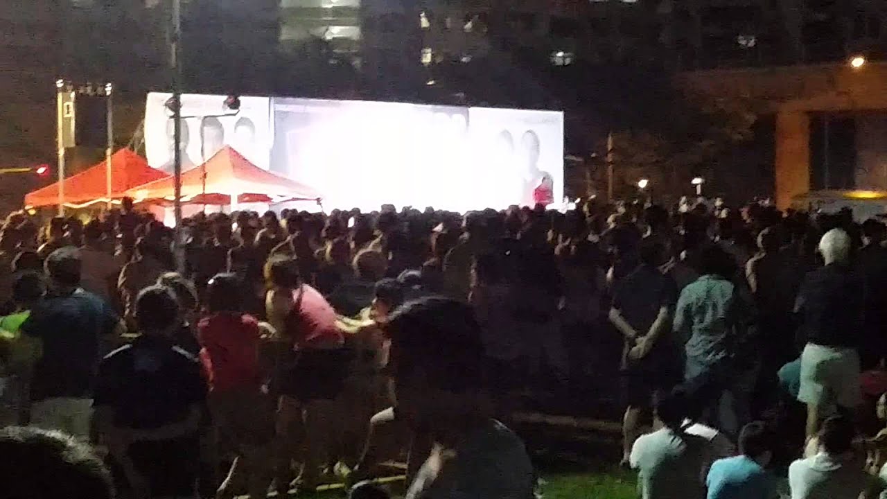 Paul Tambyah SDP rally 5 Sep 2015, at field next to Commonwealth MRT ...